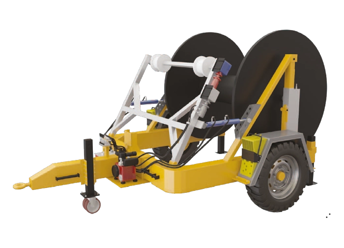 Full Hydraulic Cable Drum Trailers AUTO10 - Cable Pulling Machines ...